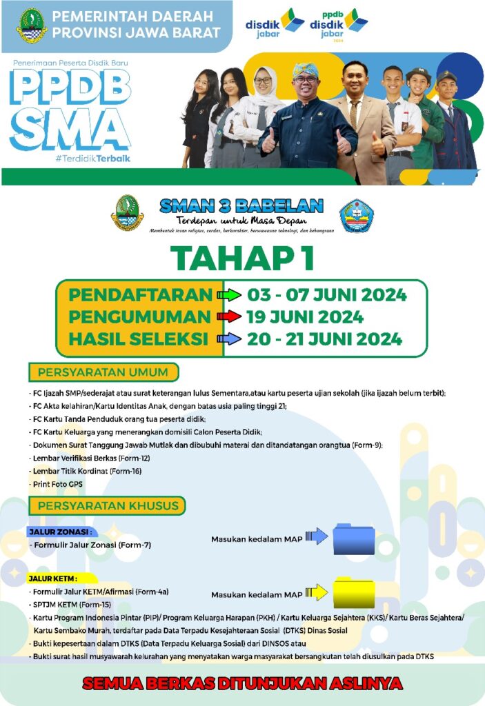 PPDB SMAN 3 BABELAN TAHUN 2024 - Website SMAN 3 BABELAN